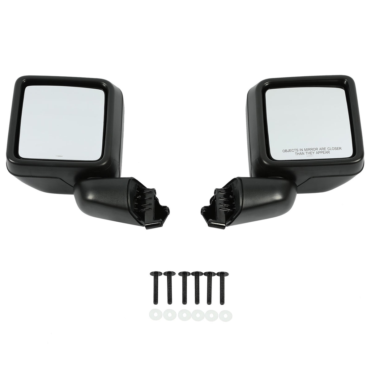 Pair Exterior Manual Mirrors For Jeep Wrangler JL Gladiator 2018-2023 ...
