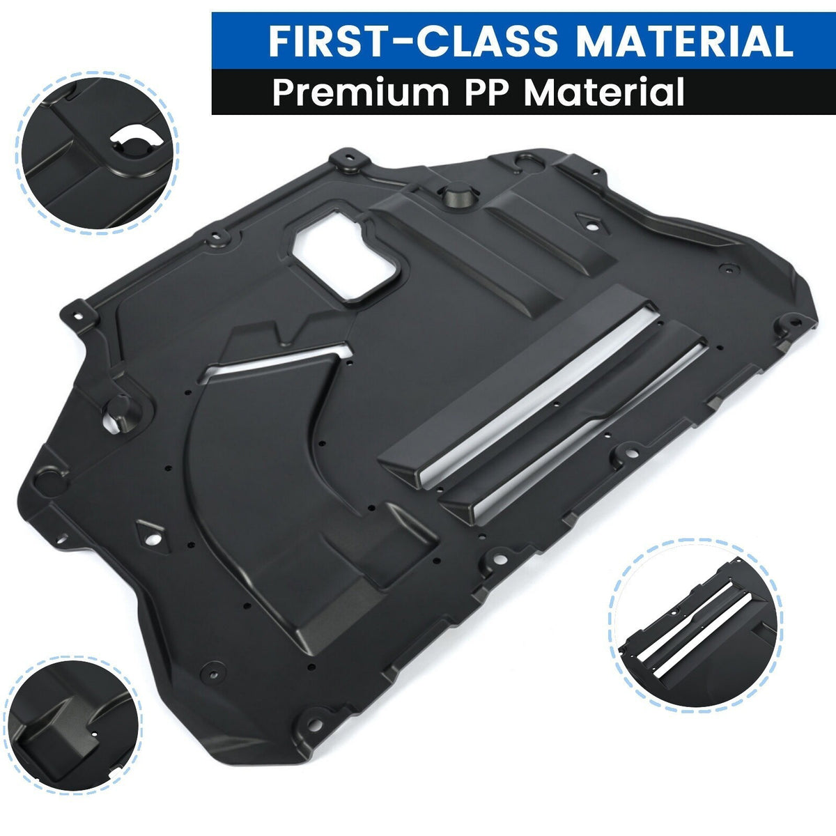 For Ford Escape Lincoln MKC 2013-2019 Black Front Engine Splash Shield ...