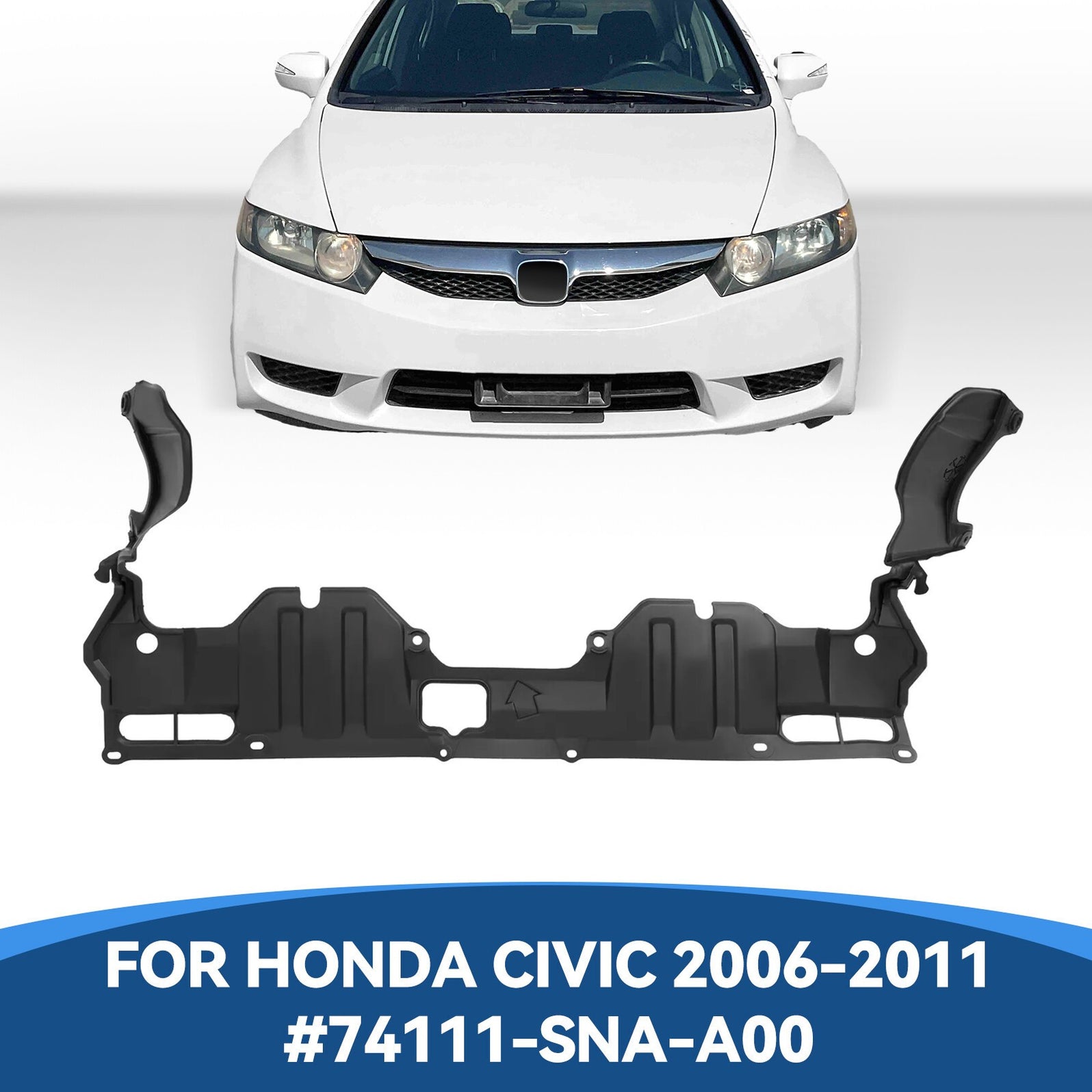 Front Engine Splash Shield Under Cover For Honda Civic 2006-2011 #7411 ...