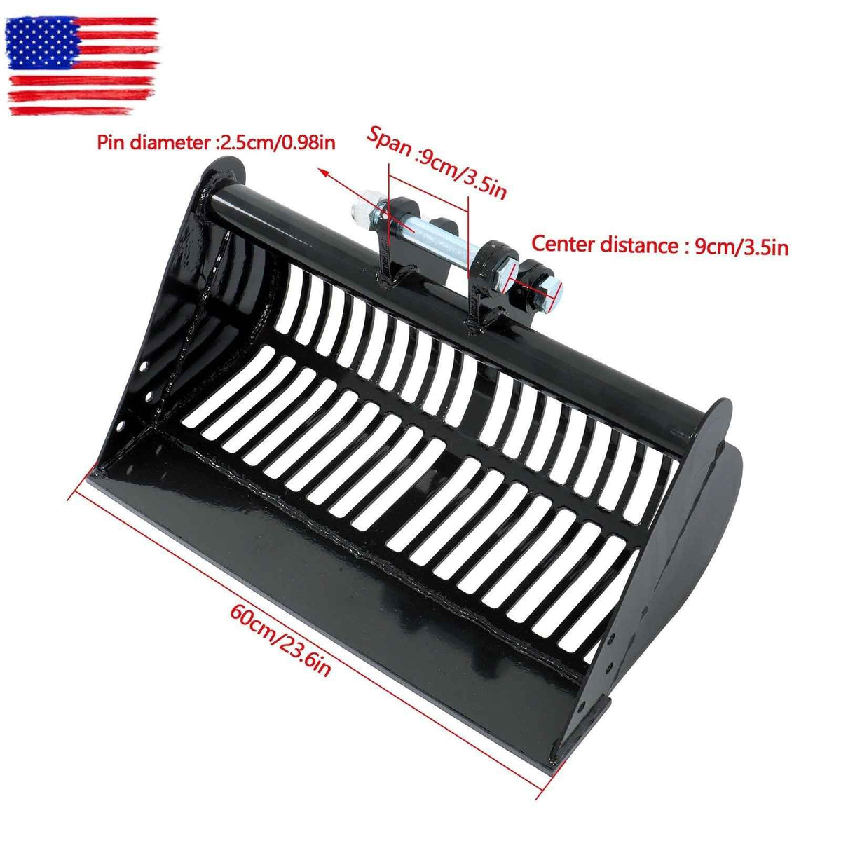 600mm Attachment Screening Skeleton Bucket Mud Bucket For Mini Excavat ...