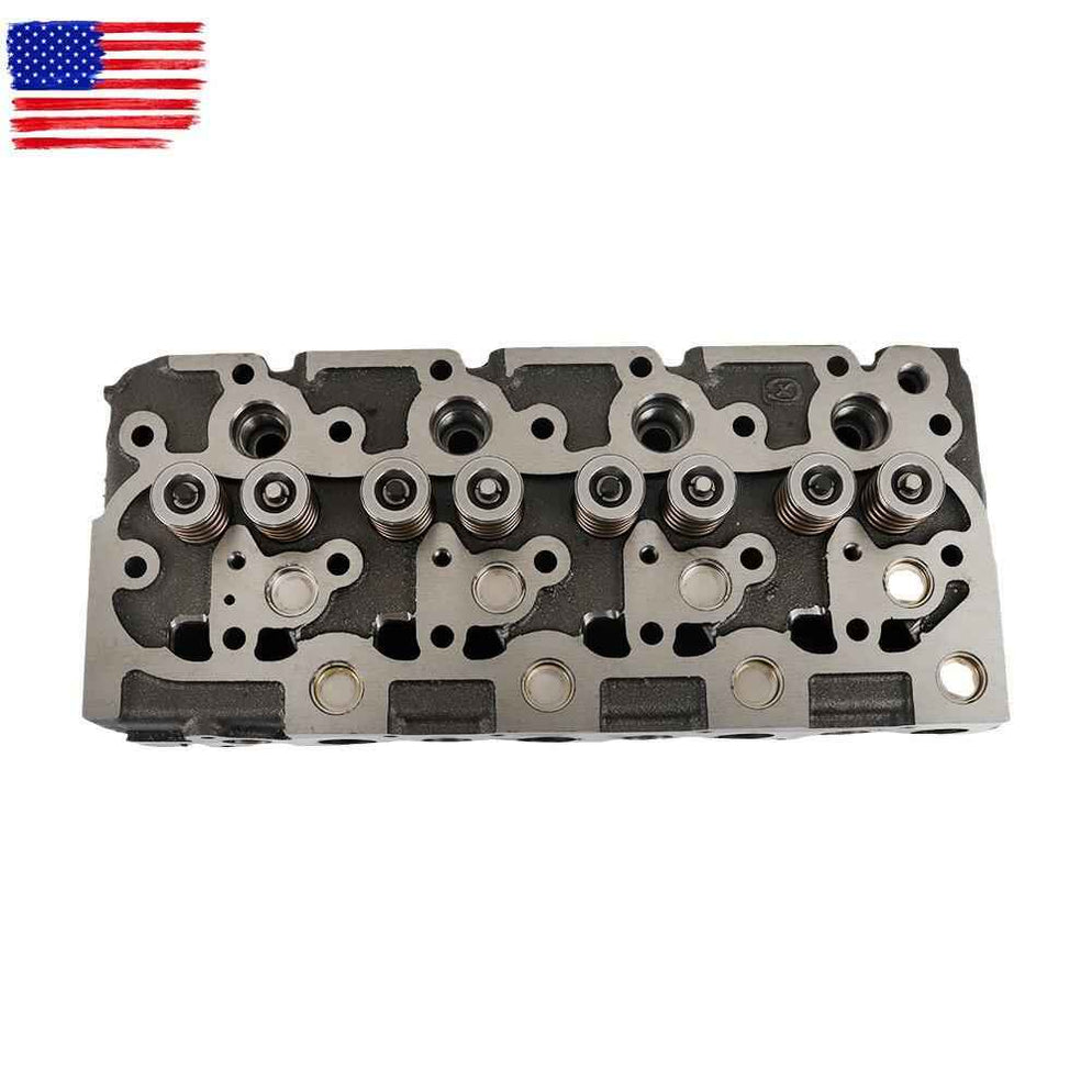 Complete Cylinder Head & Gasket For Holland Skid Steer L555 L553 Kubot ...