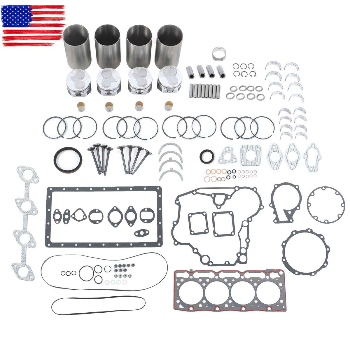 B2910HSD V1505 V1505D V1505T V1505E Fit For Kubota Engine Overhaul ...