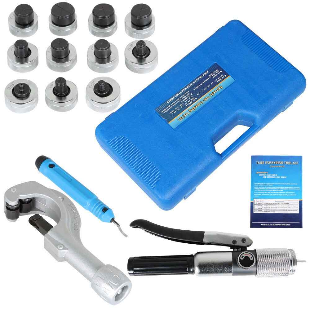Hydraulic Swaging Tool Kit HVAC For Copper Tubing Expanding 3/8" to 1 ...