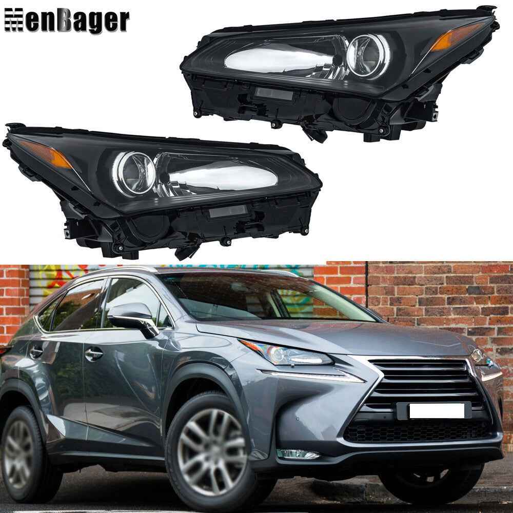 For Lexus NX200t NX300h NX300 2015-2017 Headlight Assy LED+Halogen w ...