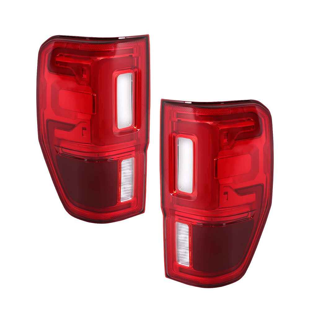 LED Type For 2019-2023 Ford Ranger Red Rear Tail Light W/Blind Spot Le ...