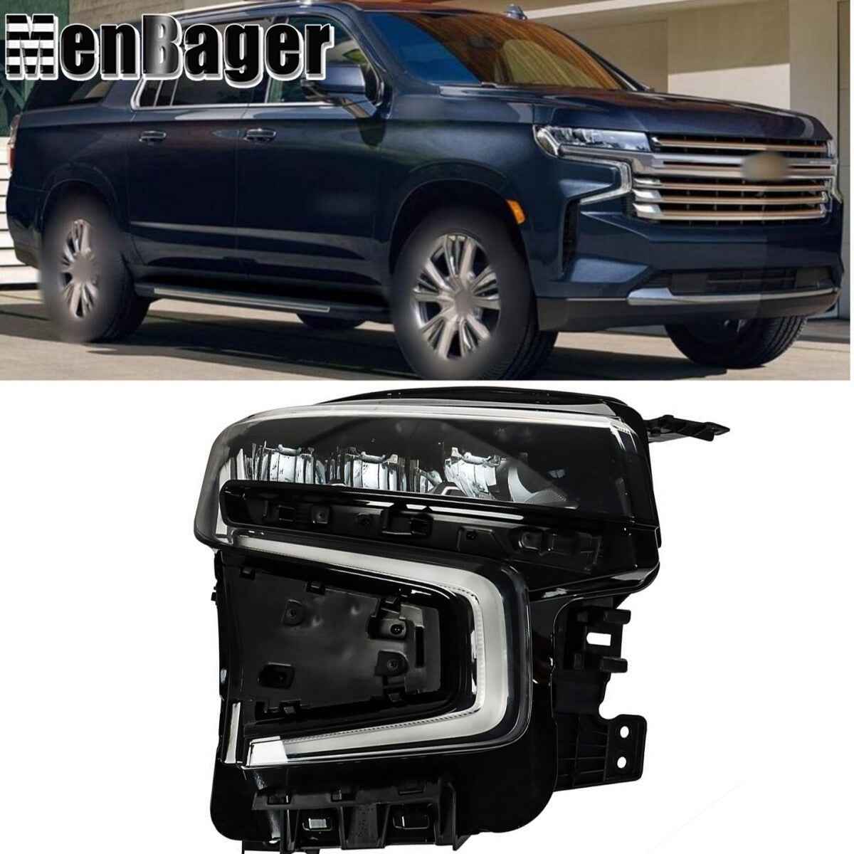 For Chevy Tahoe/Suburban 2021-2023 Headlight Headlamp Assembly Right S ...
