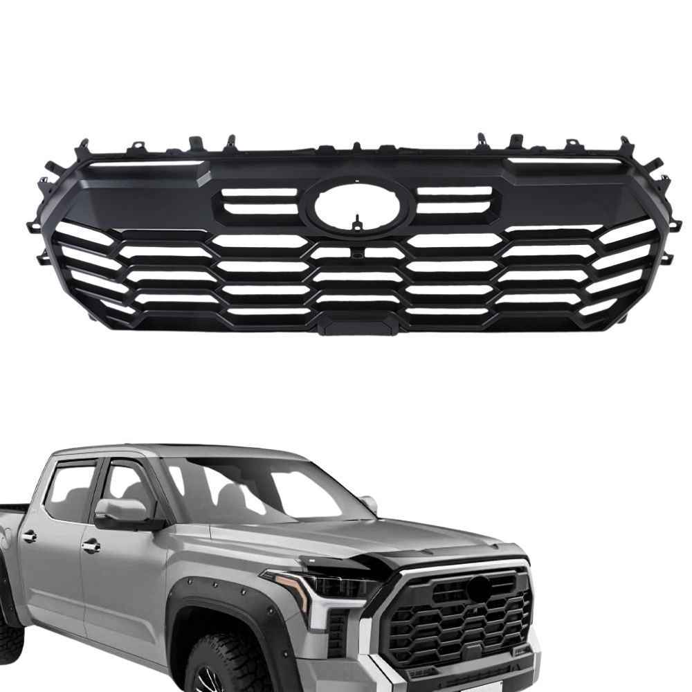 53114-0C470 Front Upper Grille Mesh Matte Black For Toyota Tundra 2022 ...