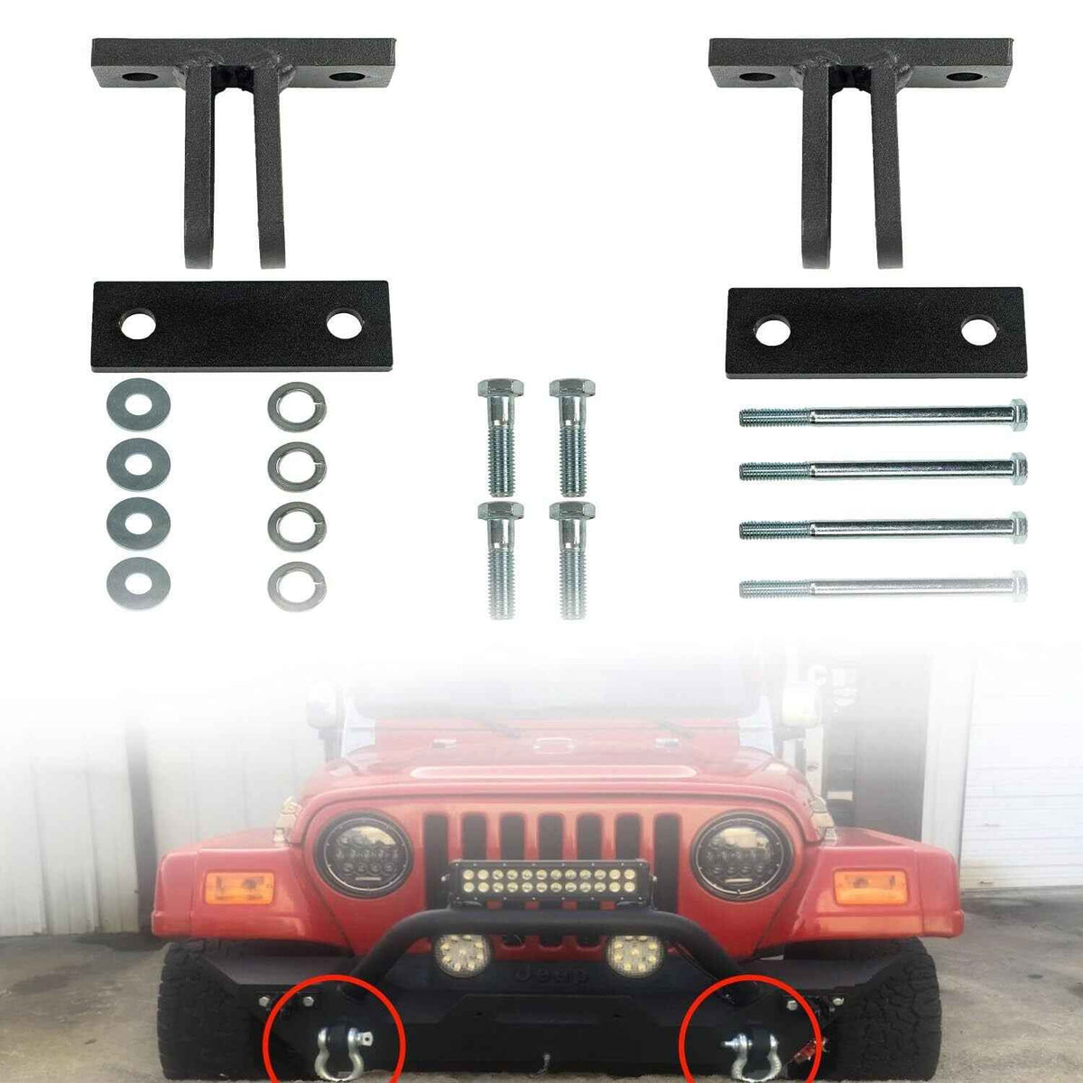 For Blue Ox BX88230 Bolt-On Adapter Universal BX Tabs Tow Bar Base ...