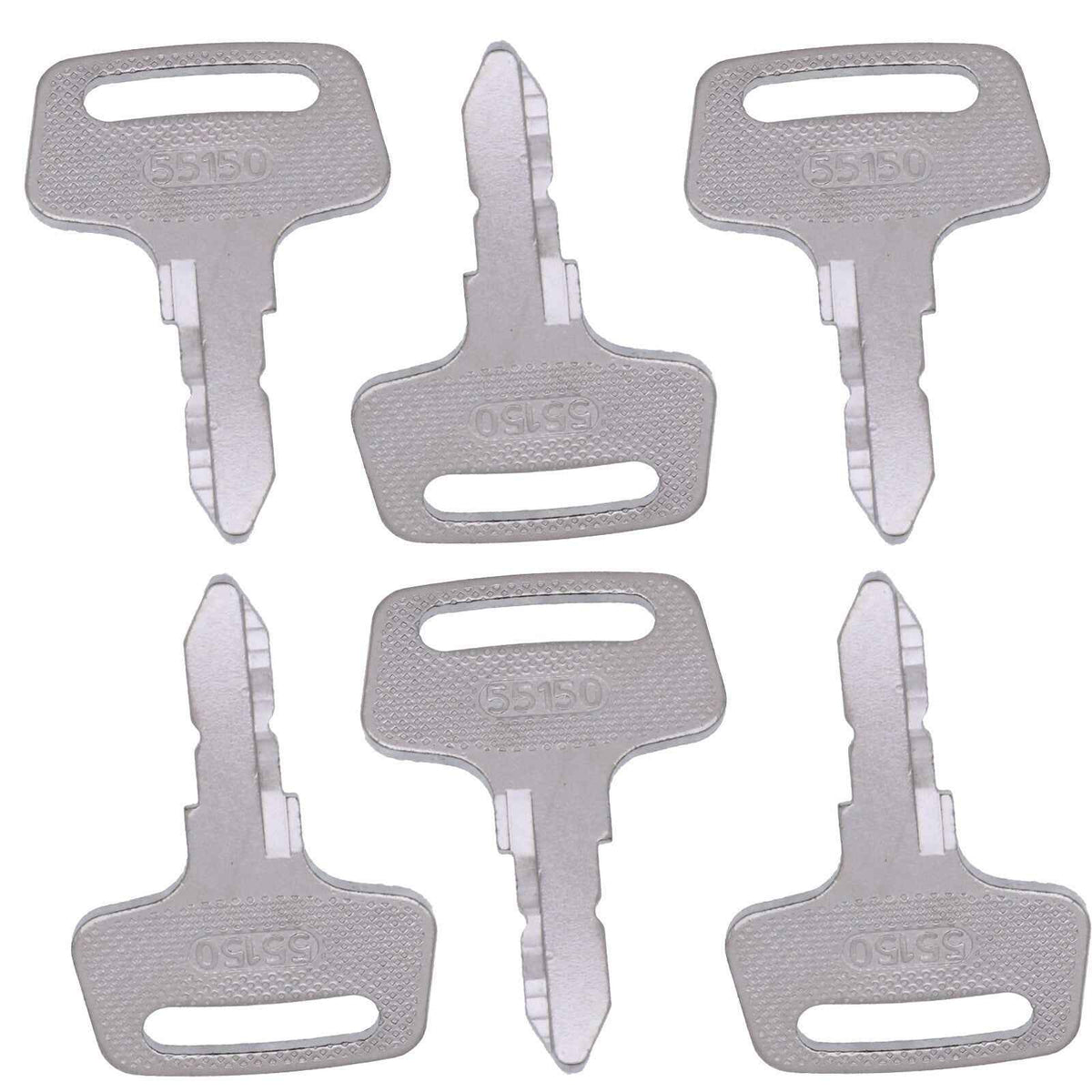 (6) Ignition Switch Keys 37410-55150 for Kubota B1550 B1750 B2150 T1600 ...
