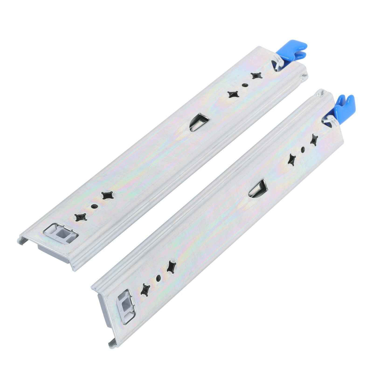 1 Pair Locking Drawer Slides 12 Inch Lock & Full Extension 250 lbs Loa ...