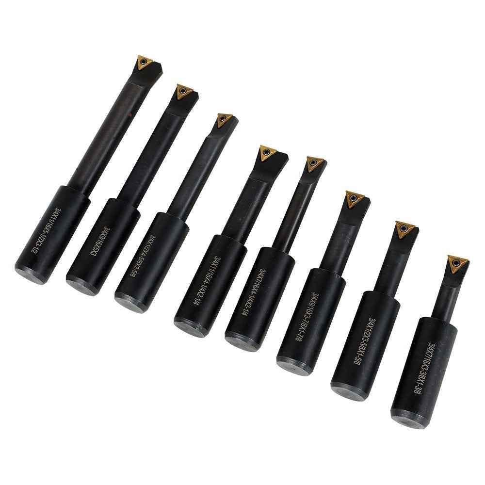 New 8× 3/4" Shank Indexable Boring Bars 90 Degree Round Shank Boring ...