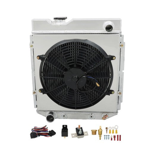 For 61-65 Econoline Comet Mercury Comet 3 Row Radiator+Shroud+Electric ...