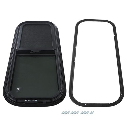 RV Window Horizontal Sliding Window 36 Width × 15 Height w/ Trim R ...