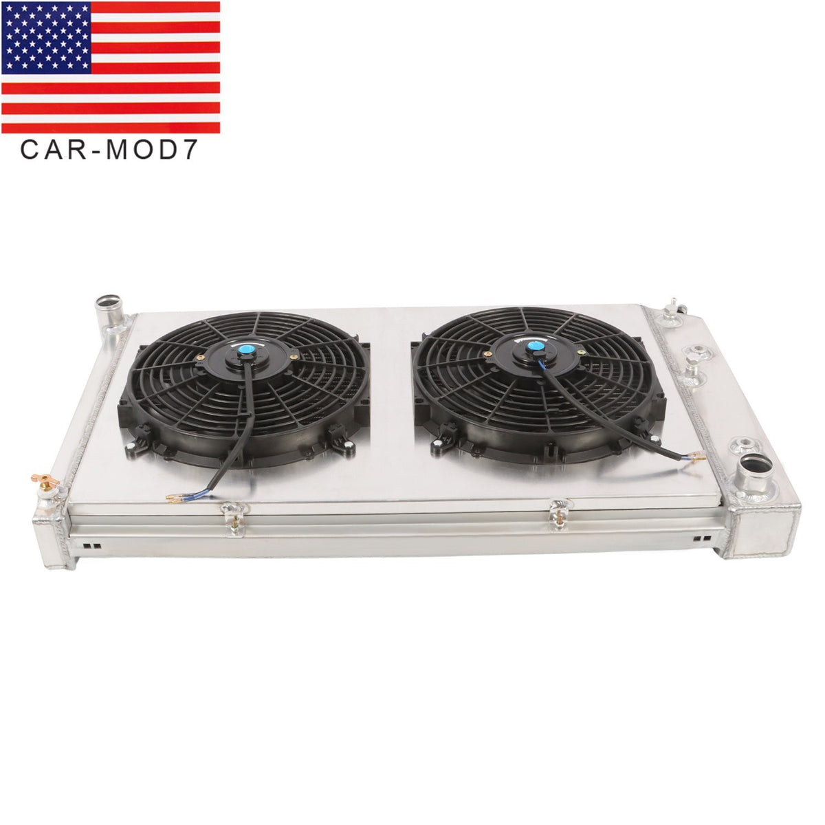 1968-1972 Chevelle GTO Cutlass Lemans 7.4L 4 Row Radiator + Fan + Rela ...