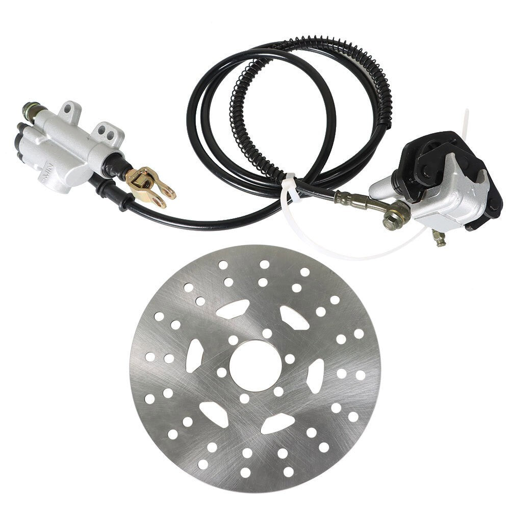 Rear Hydraulic Brake Caliper & Disc Rotor Kit for ATV Go Kart Taotao N ...