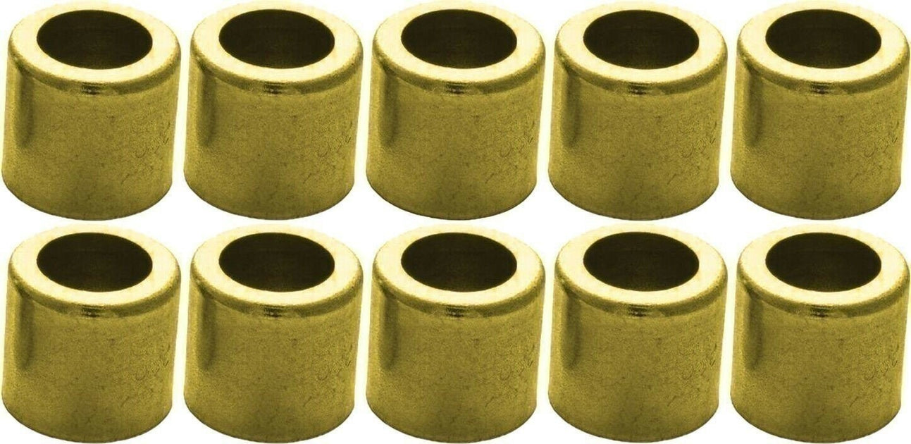 Brass Hose Ferrule 1/4" ID Air & Water 10 Pack #625 Durable Replacemen ...
