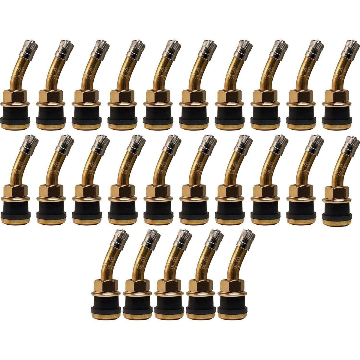 Radial Commander Brass Valve Stem 23° Bend for 0.625" Holes Pack of 25 ...
