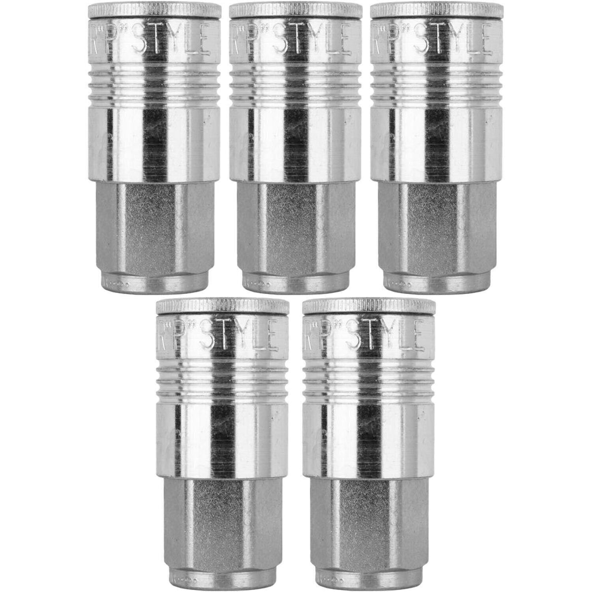Milton 1805 3/8" FNPT P Style Coupler Pack of 5 Air Tool Fittings ...