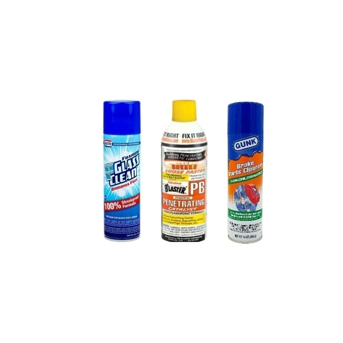 PB Blaster Penetrating Catalyst with Glass & Brake Cleaner Bundle Pack ...
