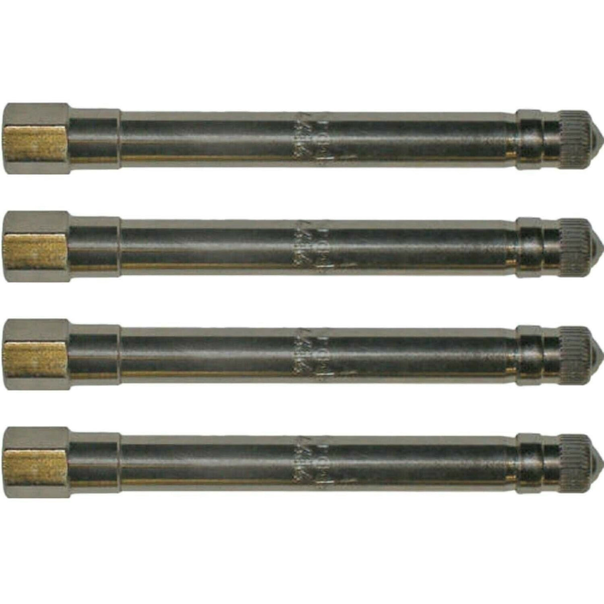 Schrader 4430 4-1/8" Metal Truck Valve Extensions Pack of 4 — DURAFORCE