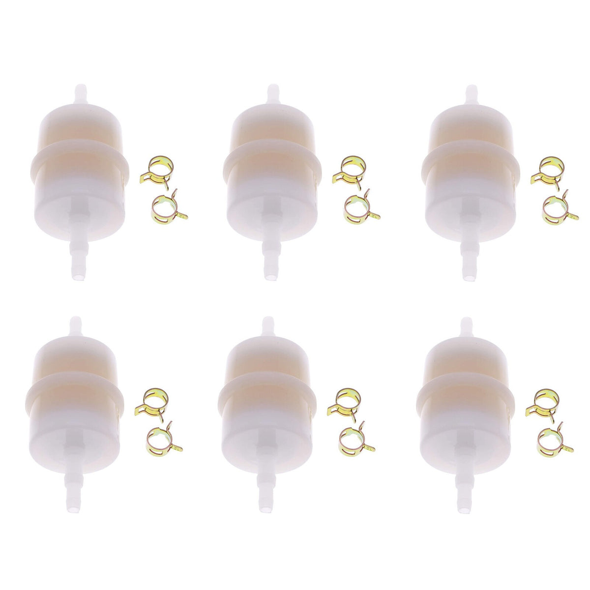 6 Pack Kohler 24-050-13-S 15 Micron Fuel Filter for 1/4" Fuel Line ...