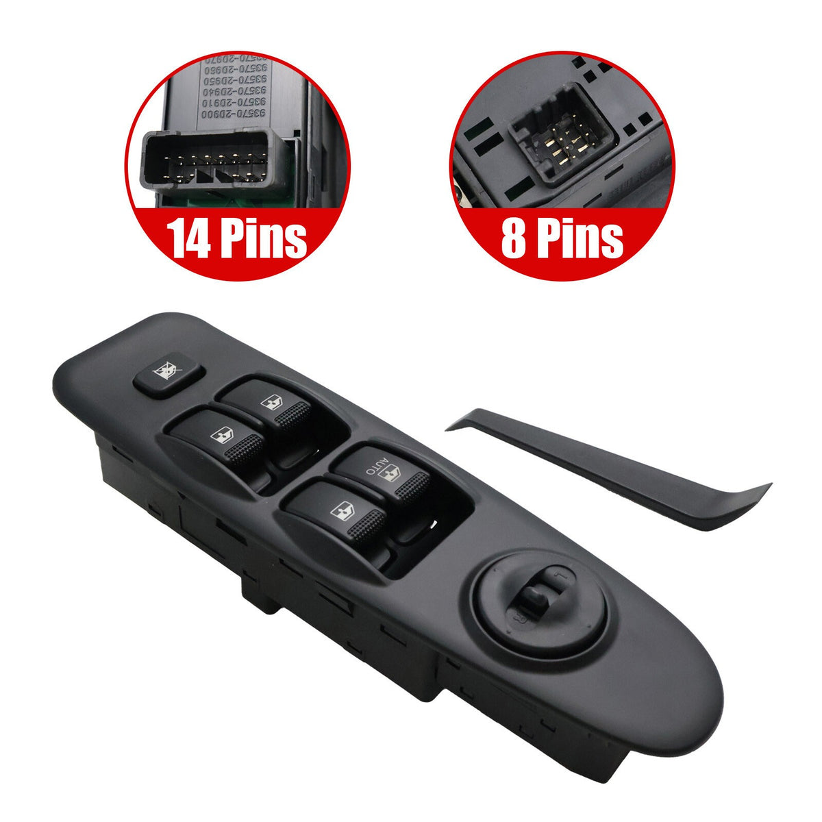 New Power Window Switch 93570-2D000 For Hyundai Elantra Front Left Dri ...