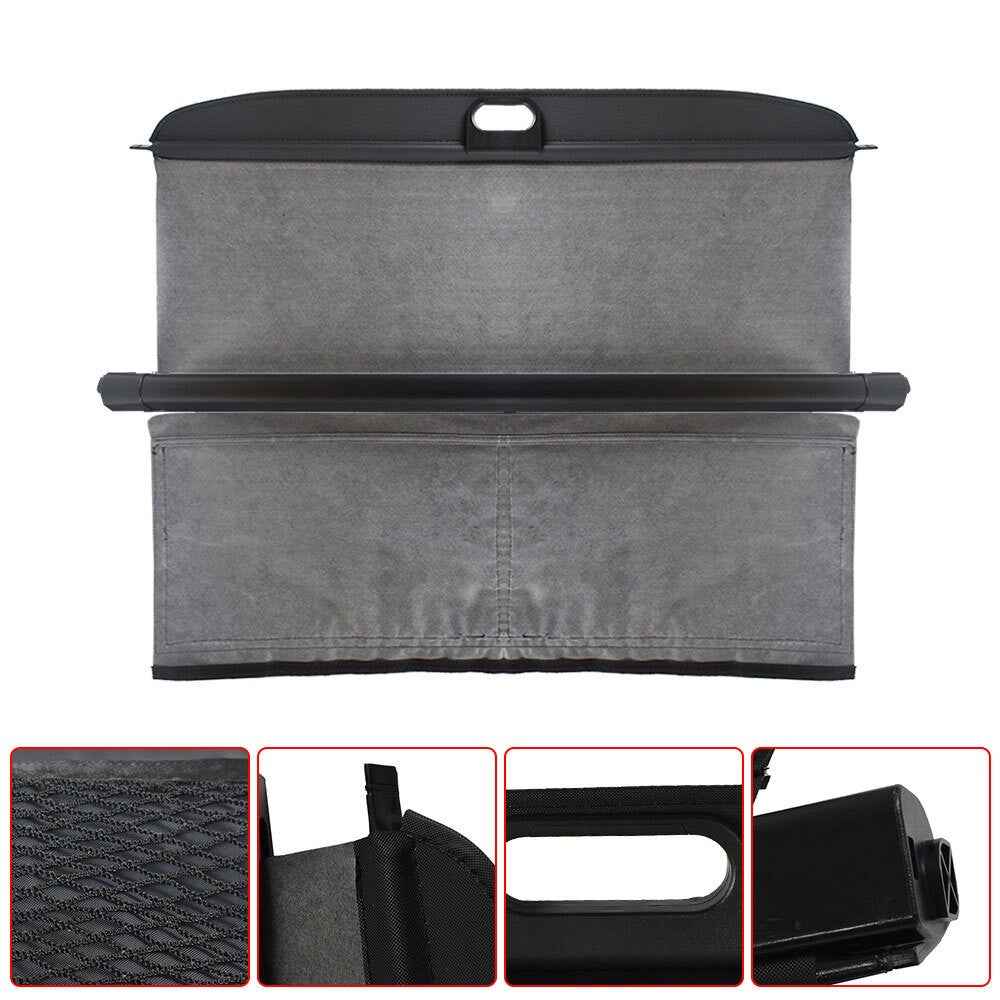 Black Waterproof Cargo Cover For Smart ForTwo 2007 2009-2014 Anti-Theft ...