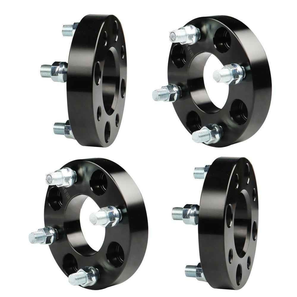 1" For Golf Cart Black Wheel Spacers 1/2x20 Studs Bolt Pattern 62mm Hub ...