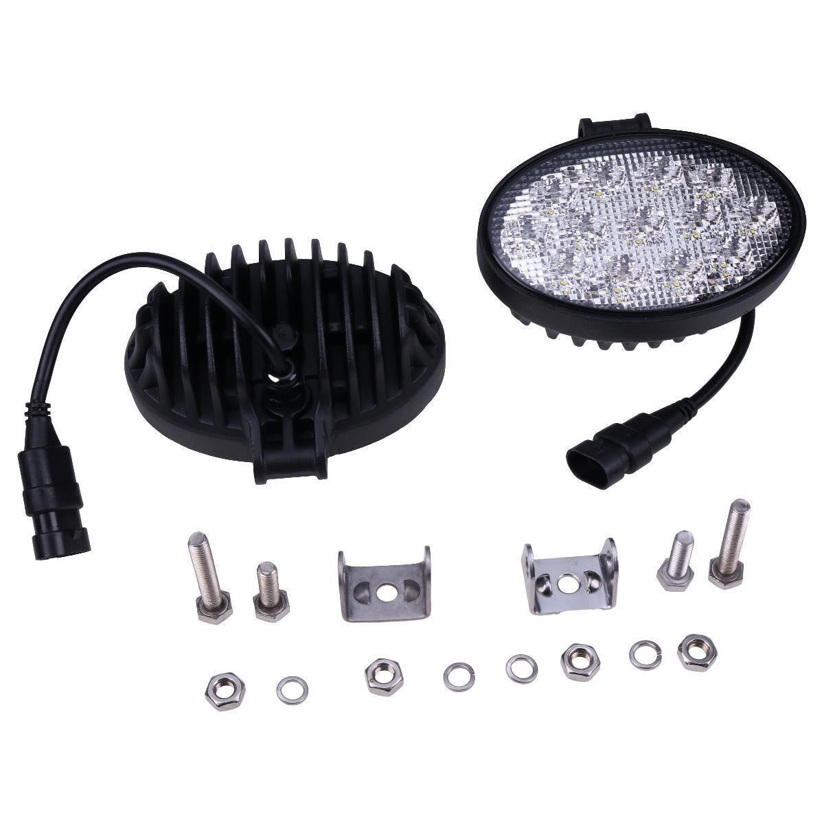 2X 12V-24V 5.5" Oval 39W Led Floodlamp Work Light for Bobcat Toolcat 5 ...
