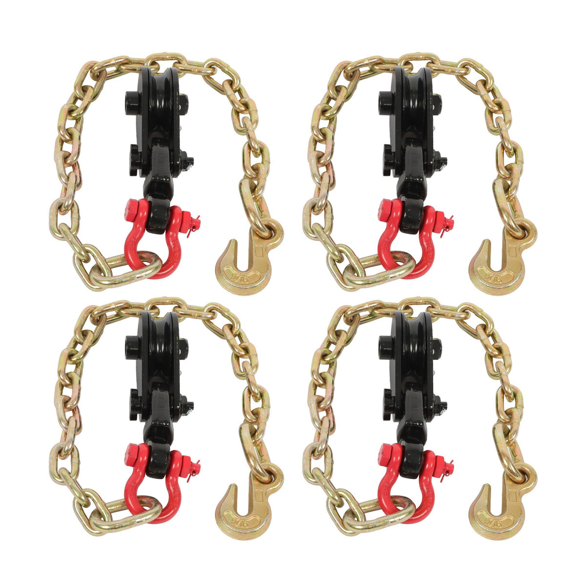 4 X 2 Ton Snatch Block w/ Chain Flatbed Tow Truck Rollback Car Carrier ...